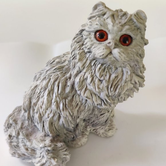 Stone Critters | Art | Vintage 985 Stone Critters Grey Persian Cat ...